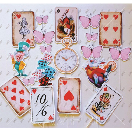 Set 11+9 topera na temu Alisa u zemlji čuda po porudžbini PTS242